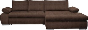 XXXLutz ROHOVÁ SEDAČKA, textil, hnědá Carryhome - Sedací soupravy - 002300011409