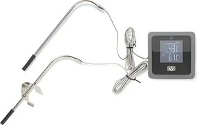 Nedis Teploměr na maso SmartLife šedá / Teploměr / Bluetooth / 2 sondy