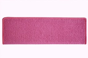 Vopi koberce Nášlapy na schody Eton růžový obdélník - 25x80 obdélník (rozměr včetně ohybu)