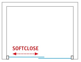 MI D2L / MI D2R 2050 mm 1070–1110 450 Transparent O 1100 Černý elox Levé dveře MI D2L 110205 NPE