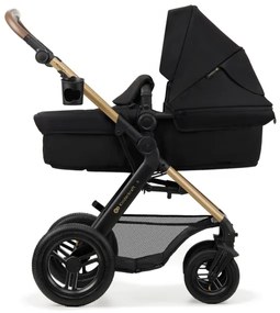 KINDERKRAFT-Kombinovaný kočárek 3v1 MOOV 2 AIR Pure black + autosedačka MINK PRO