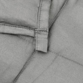 Zátěžová deka šedá 220 x 240 cm 11 kg textil 3154790