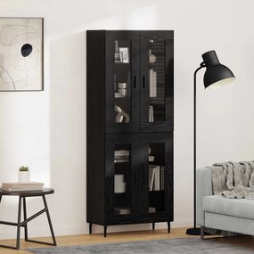 Vysoký bufet 2 ks Černý dub 69,5 x 34 x 180 cm Kompozitní dřevo 3403182