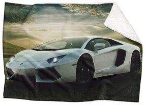 IMPAR Fleecová deka Lamborghini 150x120 cm (Rozměr : 150 x 120 cm, Podšití beránkem: ANO)