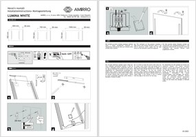 Zrcadlo na zeď chodbu do pokoje ložnice koupelny předsíně LUMINA WHITE - 80 x 60 cm se dvěma podsvícenými pruhy (zářivkové osvětlení) 901-329