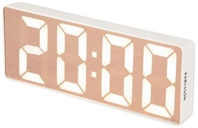 Designové LED hodiny - budík 5877WH Karlsson 16cm