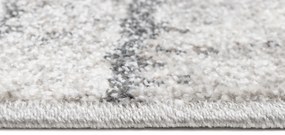 Béžovo šedý designový koberec s abstraktním vzorem