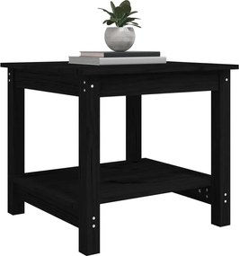 vidaXL Konferenční stolek 50 x 50 x 45 cm masivní borové dřevo [822278] Barva: Bílá