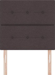 Výškově nastavitelné čelo postele Tmavě hnědá 100 cm textil 3337811