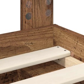 Rám postele Staré dřevo 120 x 200 cm Masivní borové dřevo 3410625