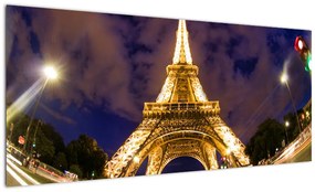 Obraz Eiffelovy věže v noci (100x40cm)