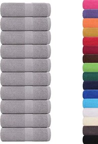 Ručníky pro hosty FROGN 10 ks šedé 30x50 cm 360 g/m² 136829