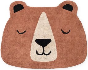 Hnědý pratelný/ručně tkaný bavlněný dětský koberec 101x120 cm Snuggle Benni – Hanse Home