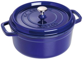 Staub Litinový hrnec s poklicí Cocotte, tmavě modrá, 20 cm / 2,2 l 1102091