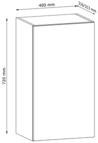 LANGEN au | horní skříňka G40 | s úchytem | UNI provedení | artisan