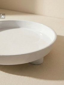 Sinsay - Kovový dekorativní tác na nožkách - krémová