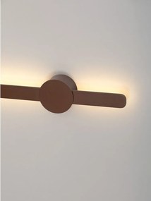 Hnědé hliníkové LED nástěnné svítidlo Norei – Nova Luce