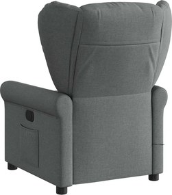 Elektrické masážní polohovací křeslo tmavě šedé textil 3303365