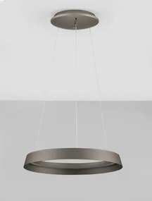 LED stmívatelný champaign hnědý designový lustr Ormi
