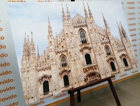 Obraz katedrála v Miláně - 120x80 cm