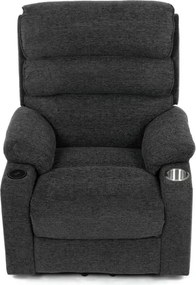 Polohovací křeslo šedé, elektrické TV-S8348 GREY2