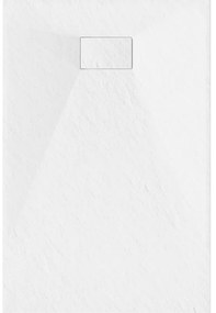 Mexen Hugo obdélníková vanička do sprchového koutu SMC 100 x 70 cm, Bílá - 42107010