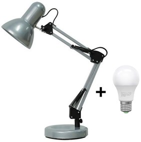 Brilagi | Brilagi - LED Stolní lampa ROMERO 1xE27/10W/230V stříbrná | LEDBG0262