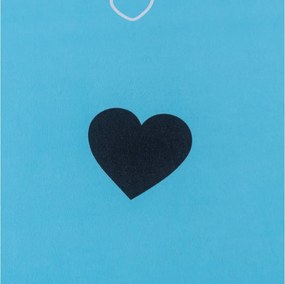 Prostěradlo z mikrovlákna CORAZON modré 90x200 cm