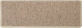 Samolepící nášlapy na schody vzhled sisal 15 ks 65x21x4 cm 326891