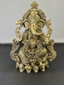 Mosazná soška Ganéša 27 cm Indie