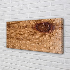 Obrazy na plátně Kapky vody dřeva 140x70 cm