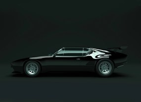Malvis ® Tapeta 3D sportovní auto 1970 léta Vel. (šířka x výška): 216 x 140 cm