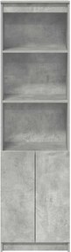 Vysoká deska betonově šedá 50x35x180 cm Dřevěná konstrukce 3328465