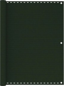 Balkónová zástěna tmavě zelená 120 x 400 cm HDPE 310977