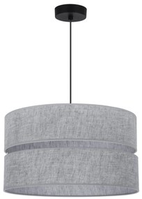 Závěsné svítidlo Jen, 1x šedé textilní stínítko, (fi 40 cm), b