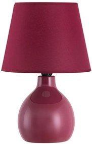 Rabalux INGRID stolní lampička max. 1x40W | E14 | IP20 -  bordó