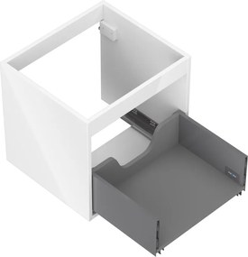 Mexen Box-A, závěsná skříňka 50 cm, 1 zásuvka, bílá lesklá, 91AX0-0500-470-1-00