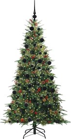 Umělý Skládací Vánoční Strom s stojanem Zelená 210 cm PE a PVC 3397433