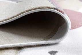 Dywany Łuszczów, Dětský kusový koberec Petit Flamingos hearts cream, 160x220, růžová, dětský pokoj