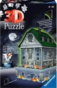 Ravensburger 3D Puzzle Strašidelný dům (Noční edice) / 216 dílků / od: