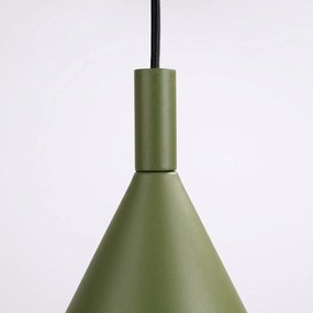 Sollux Lighting Závěsné svítidlo NOX 40 olivově zelené