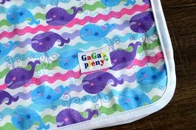 GaGa's Přebalovací podložka Barevné velryby