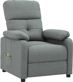 Masážní křeslo tmavě šedé textil 289673