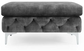Designová taburetka Rococo tmavě šedá