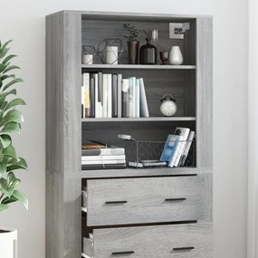 Skříň highboard šedá sonoma kompozitní dřevo 3185397