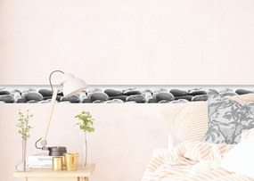 Samolepící bordura na zeď Kameny na Pláži | 5 m x 13.8 cm | DWB8215