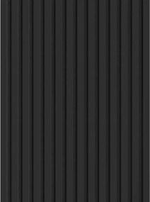 Mexen Lam-F, akustické stěnové lamely 275 × 31,5 cm, filc 6 mm, černá matná, S105-275317-2812-053