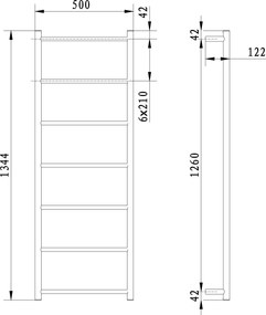 Sapho, SCHICK nástěnný držák ručníků, kulatý, černý matný, SH500B