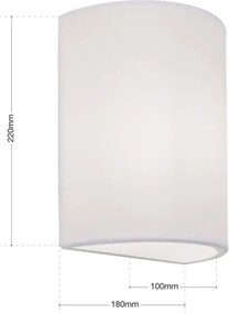 Orion WA2-1351/1 Weiss Nástěnná lampa UFO bílá textilie