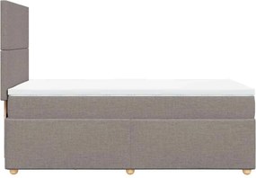 Box spring postel s matrací taupe 100 x 200 cm textil 3293488